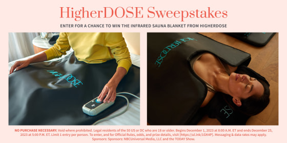 Enter our holiday sweepstakes for the chance to win an infrared sauna blanket from HigherDOSE