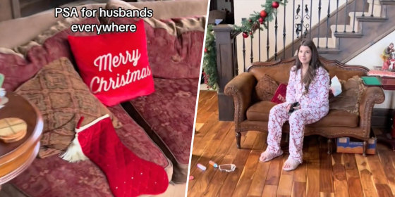 Viral Video: Dad Realizes Wife Has An Empty Christmas Stocking