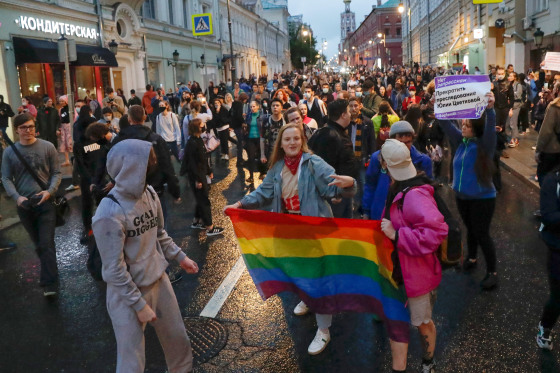 First Russians are fined or jailed over rainbow-colored items after ...