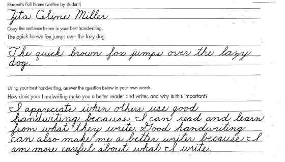 Miller Names In Cursive St. Scholastica Cursive Pastel" Sticker For