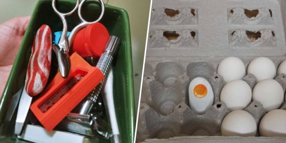 Artist Paints Breakfast-Themed Rocks in Scavenger Hunt for Friend