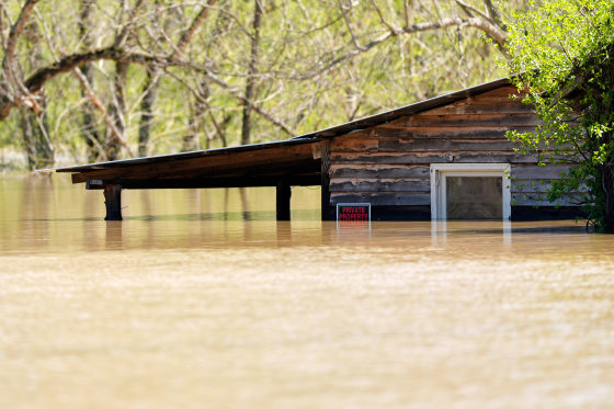 Climate change made April flooding worse, study says