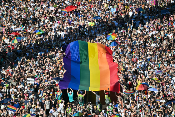 Hungary's LGBTQ community defies government ban on Pride march