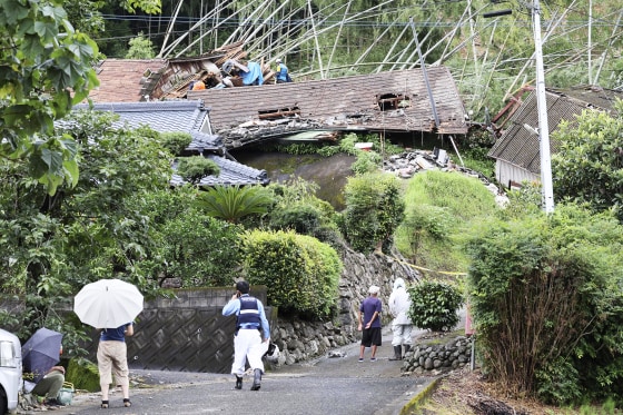 Heavy rain slams southern Japan, triggering floods and mudslides