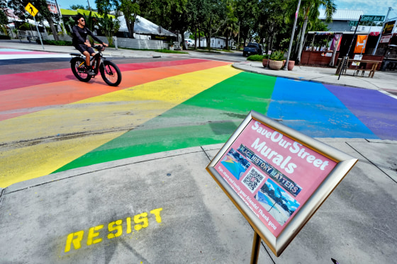 Florida cities race to save rainbow crosswalks as state's removal ...