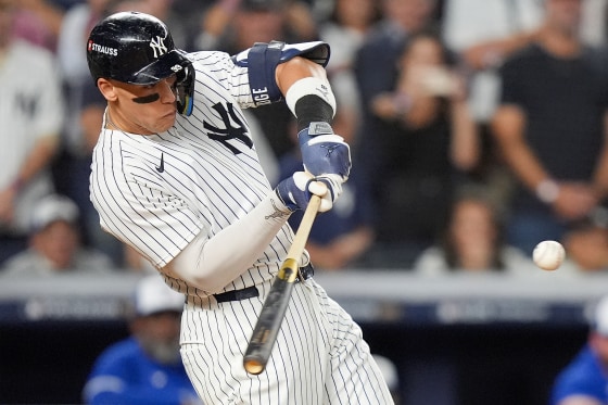 Judge rallies Yankees past Blue Jays 9-6 to save season and avert ALDS ...