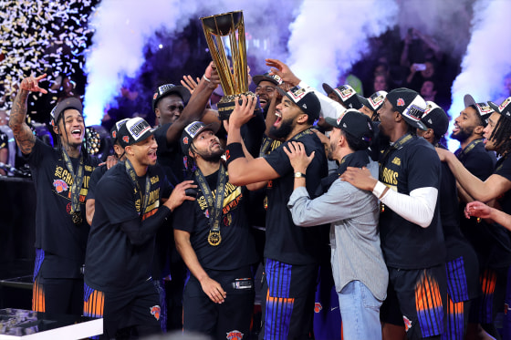 Knicks win NBA Cup after rallying to beat Spurs; Jalen Brunson named ...