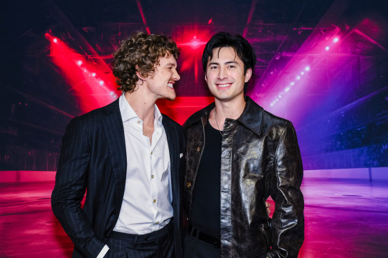 'Heated Rivalry' actors Hudson Williams and Connor Storrie running with ...