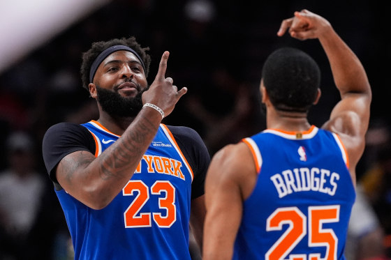 Knicks top Hawks by eye-popping margin in record-setting playoff rout