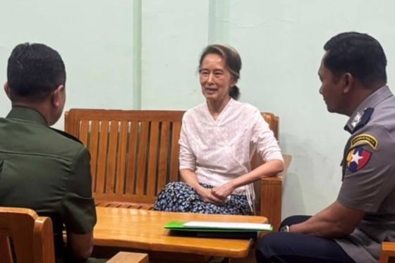 Myanmar's detained former leader Aung San Suu Kyi moved from prison to ...
