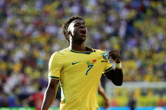 Vinícius goal rallies Brazil to 1-1 draw against Morocco in teams ...