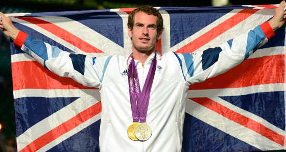 Andy Murray's Olympic medals go to the dogs