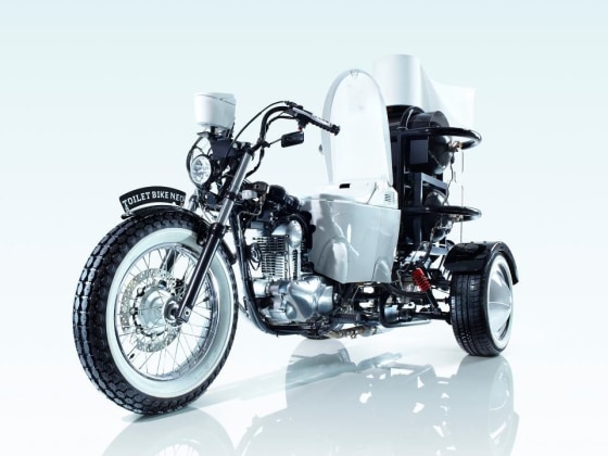 Motorcycle is powered by poo