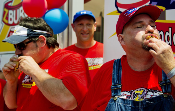 Do speed eaters pay later for 15 minutes of frankfurter fame?