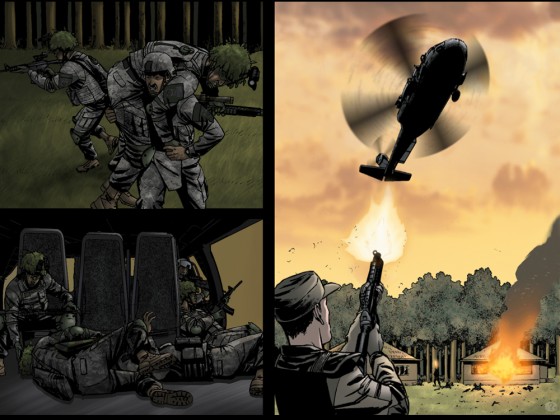 Army turns combat action into digital comic strip