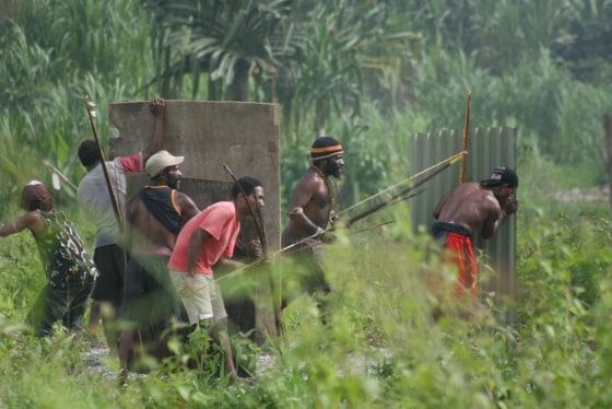 Arrows fly as tribal clashes break out in Indonesia's Papua