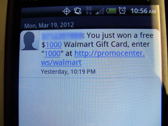 Warning: Bogus 'smishing' messages tell lies