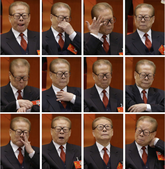 Yawns and other expressions of boredom as China's Communist Party ...