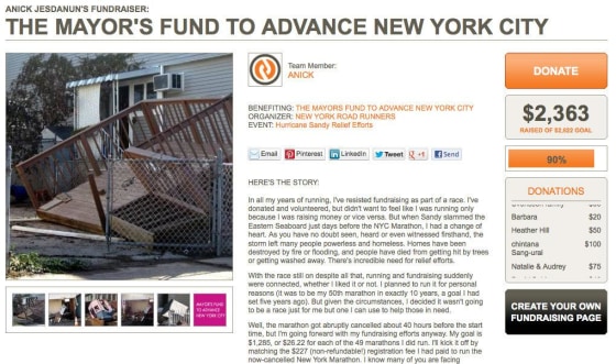 Online tools make Sandy fundraising easier