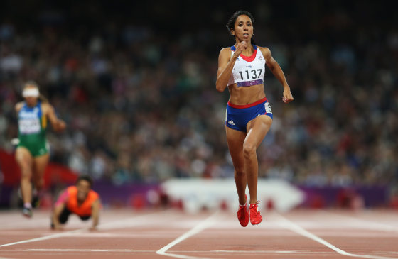 Heartbreak after blind runner's guide falls just short of finish line ...