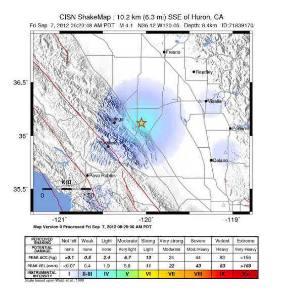 Mapa De California Shake