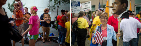 The same, but different: at the RNC and the DNC