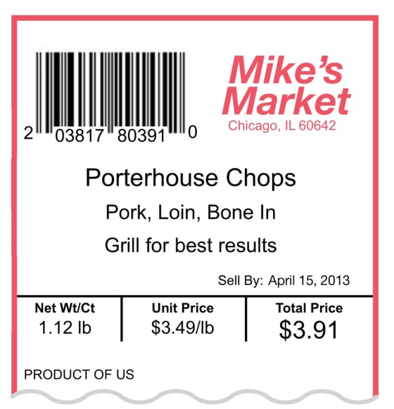 US meat industry renames cuts; pork chops are now ribeyes