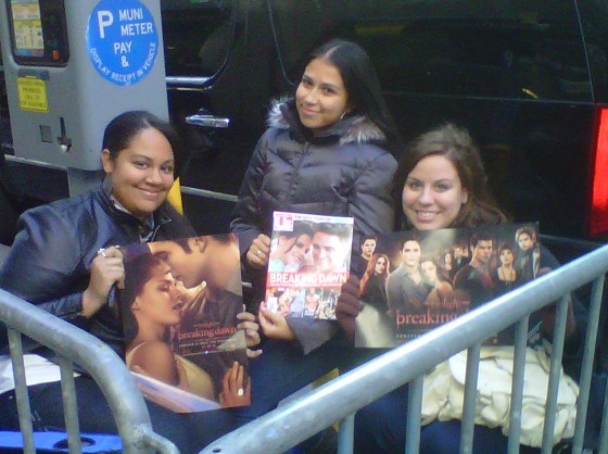 Twihards line up for more than 24 hours to see Robert Pattinson