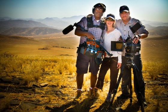 Behind the scenes of Namibia's Where in the World shoot