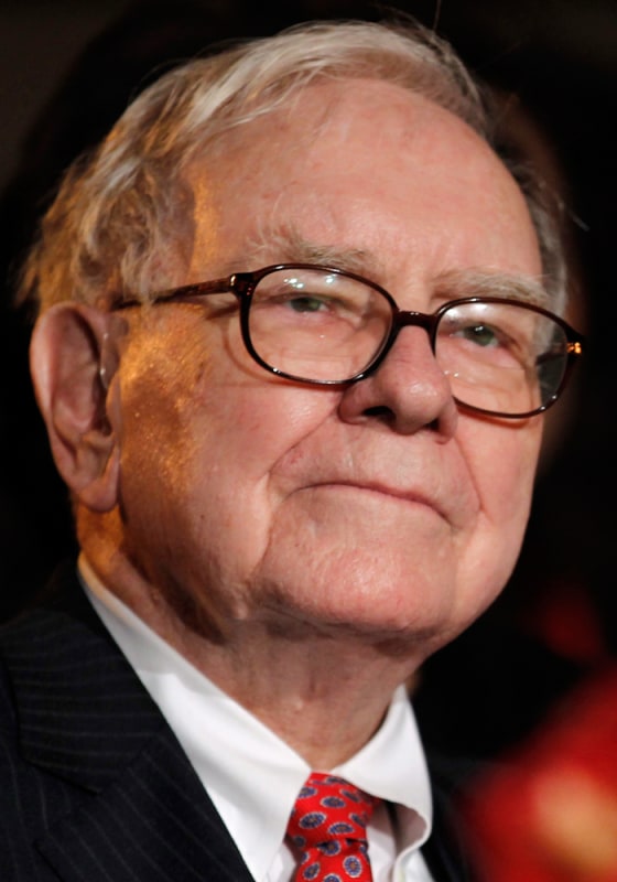 Buffett gave away $21.6 million in late 2012