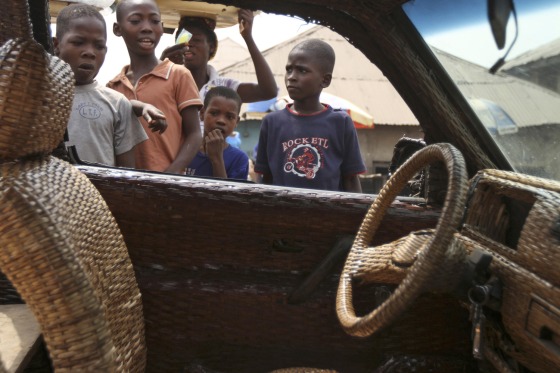 Wicked wicker car wows in Nigeria