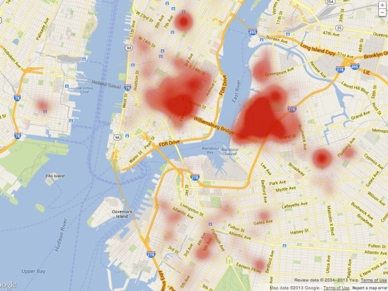 Yelp's Word Map means never having to dine with hipsters again