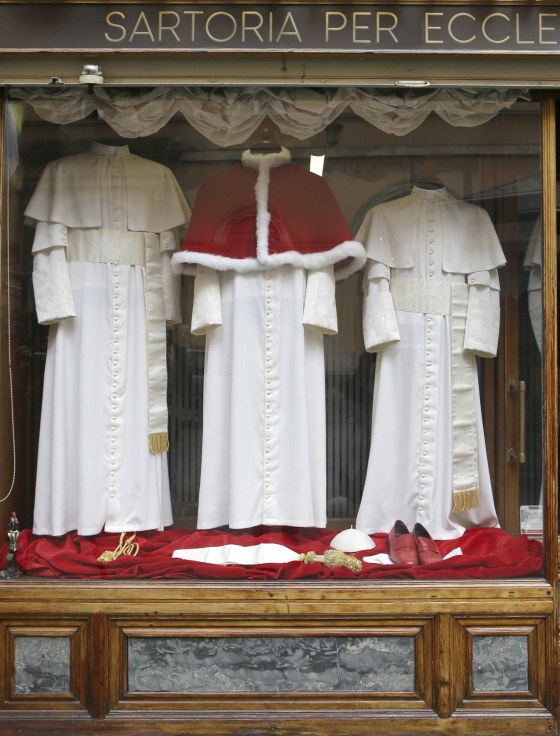 Roman tailor is ready to clothe new pope (whatever his size)