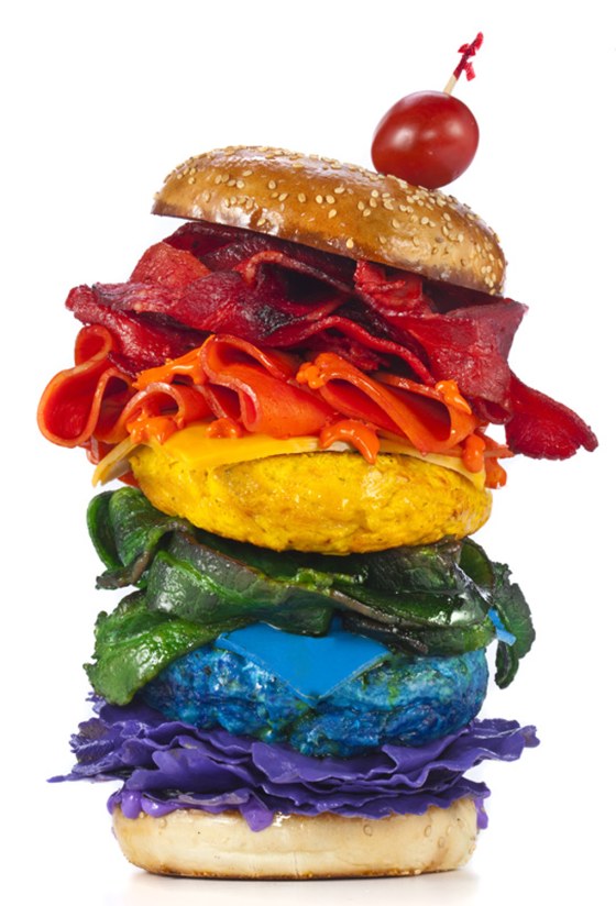 Eye candy! Photographer turns food into colorful feast