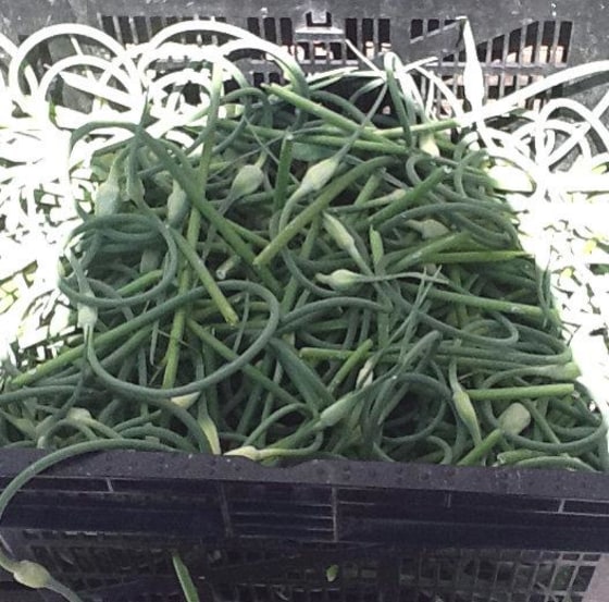 What's that vegetable? The curly garlic scape