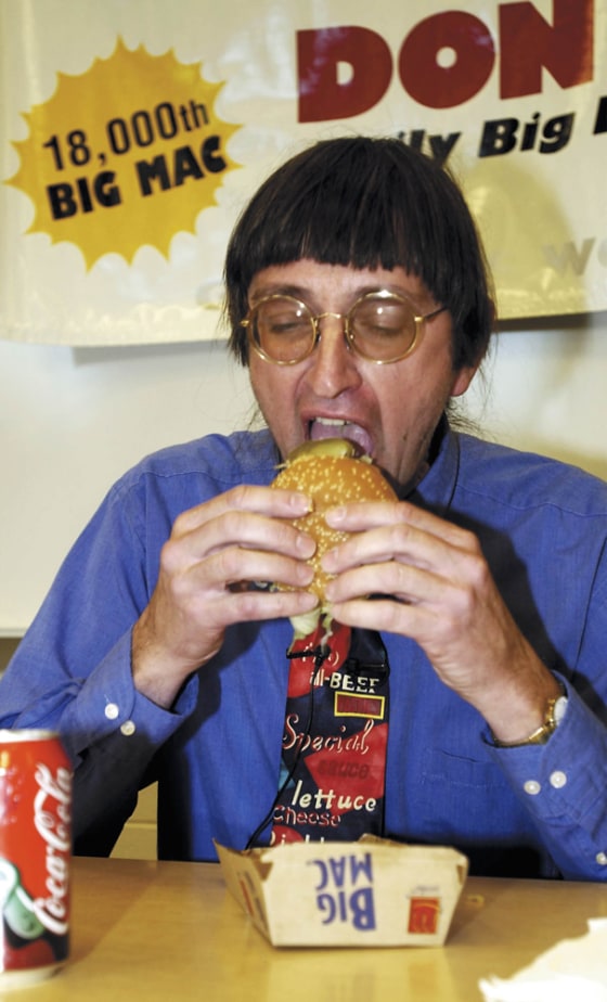 One man, 39 years, 25,000 Big Macs