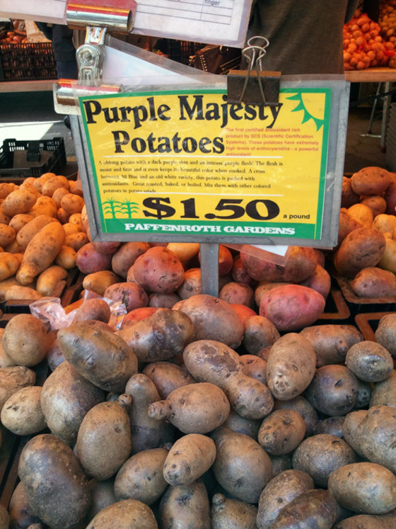 What's that vegetable? The pretty purple majesty potato