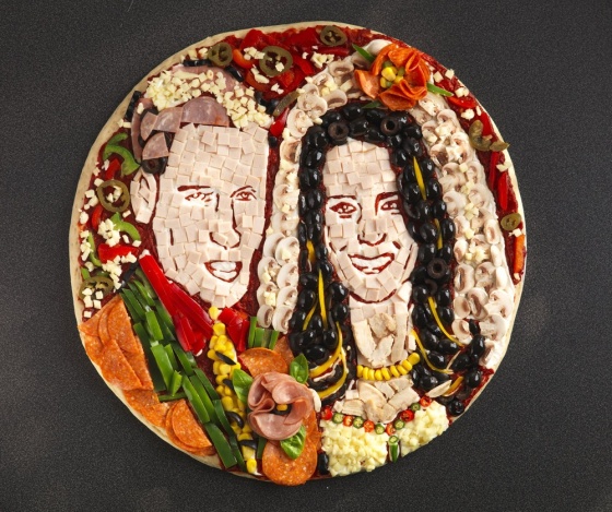 Cheesy homage: Papa John's makes royal wedding pizza