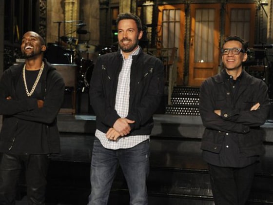Ben Affleck, Kanye West hype season finale of 'SNL'