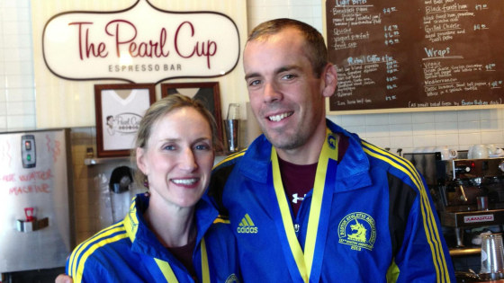 A year later, marathon wedding couple returns to Boston with a sweet ...