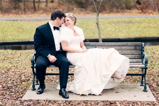Vintage meets classic in winter New Jersey real wedding