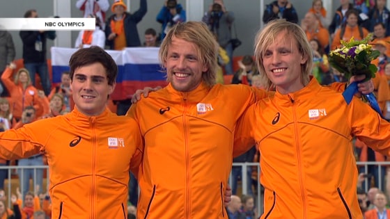 Dutch speed skating twins, teammmate win big