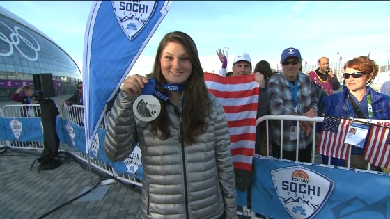 Minutes before Devin Logan's medal: Barking and a banana