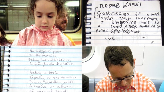 'So much to say': Project inspires strangers to write poems on NYC subway