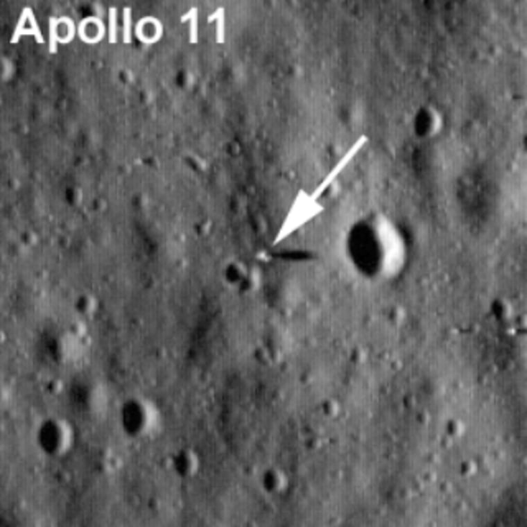 Lunar Orbiter Spots Apollo Landing Sites Lunar Orbiter Spots Apollo Landing Sites