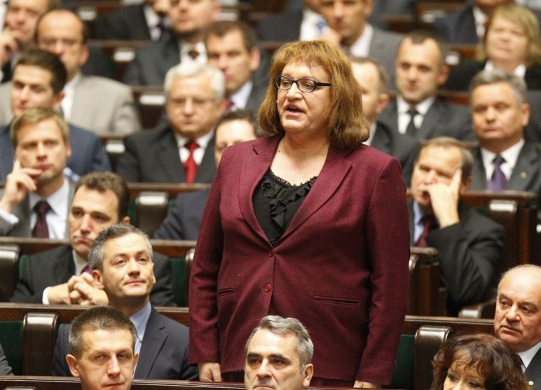 Transsexual makes debut in Polish parliament