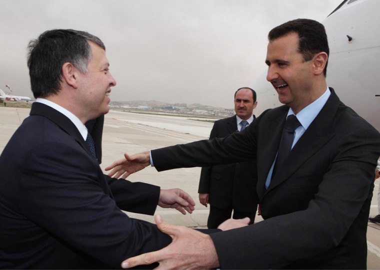 Jordan's king urges Syria's Assad to step down