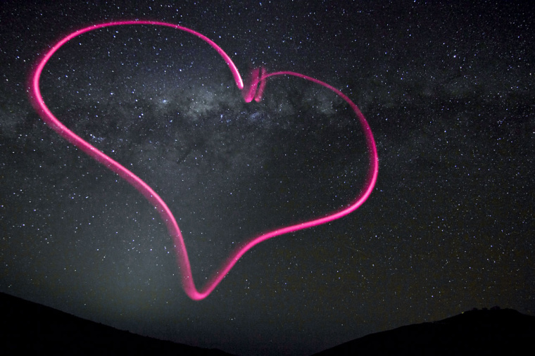 Love is in the air — and way up into space