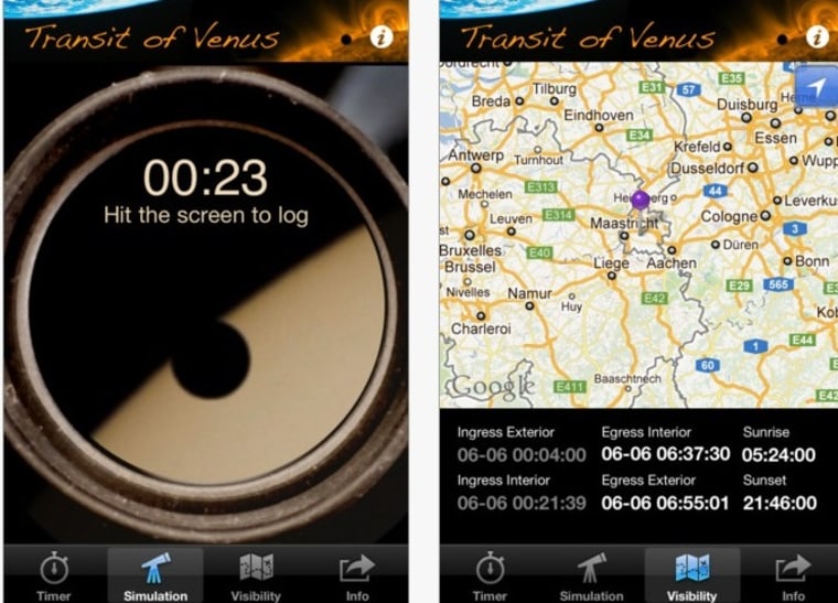 Transit of Venus app enables cosmic calculations