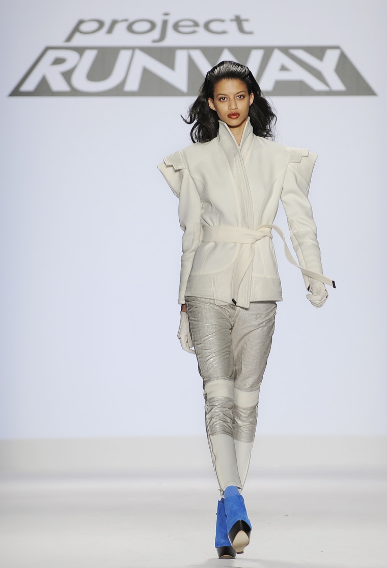 Fashions on the 'Project Runway' finale catwalk